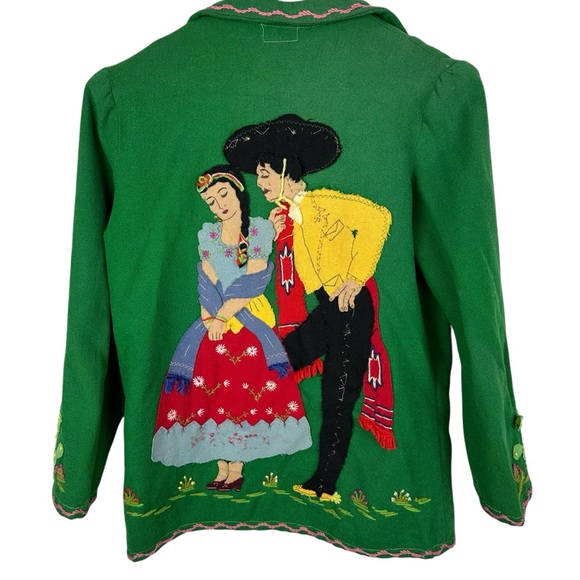 Berty | Jackets & Coats | Berty Vintage 94s Mexican Dancers Embroidered ...